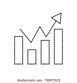 Business Finance Chart Bar Graph Arrow Stock Vector (Royalty Free ...