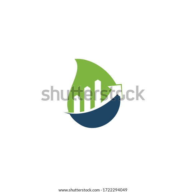 Business Finance Drop Shape Concept Logo Stock Vector (Royalty Free ...