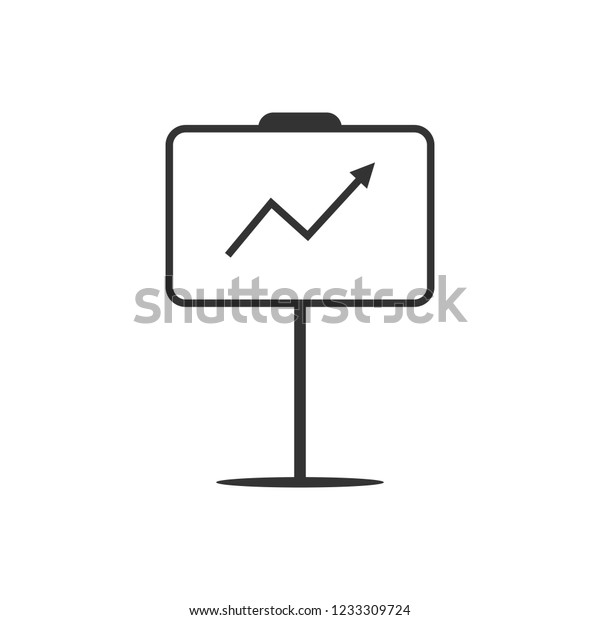 Business Flip Chart Icon Vector Illustration Stock Vector (Royalty Free ...