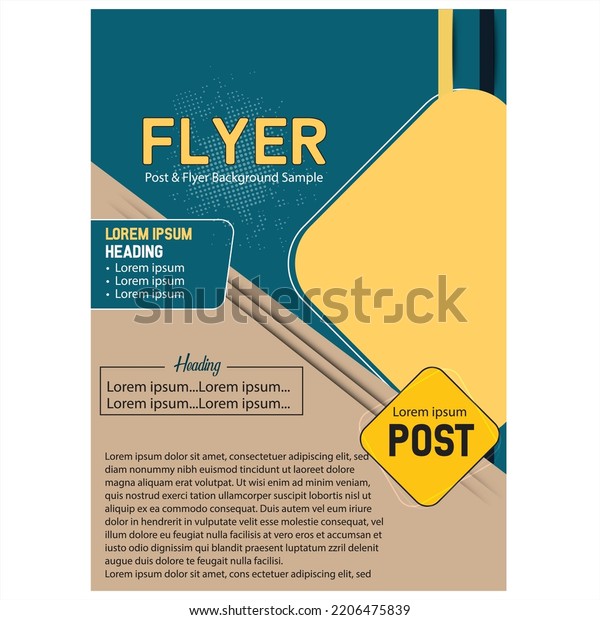 Business Flyer Background Design Sampleeps Stock Vector (Royalty Free ...