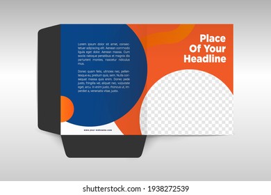 Bi Fold Presentation Folder Vector Design Stock Vector (Royalty Free ...