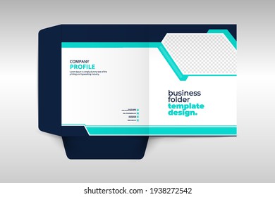 Business Folder Files Design Layout Posting Stock Vector (Royalty Free ...