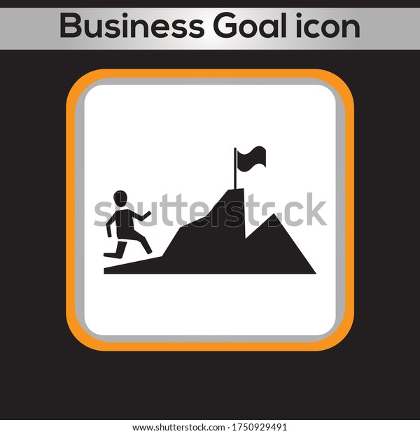 Business Goal Icon Vector Graphics Designs Stock Vector (Royalty Free ...