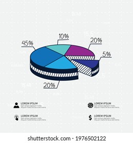 Business Graph Chart Easy Edit Vector Stock Vector (Royalty Free ...
