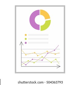 Business Graph Date Chart On Whiteboard Stock Vector (Royalty Free ...