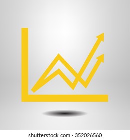 Decline Arrow Isolated Economic Crisis Arrow Stock Vector (Royalty Free) 1896742267