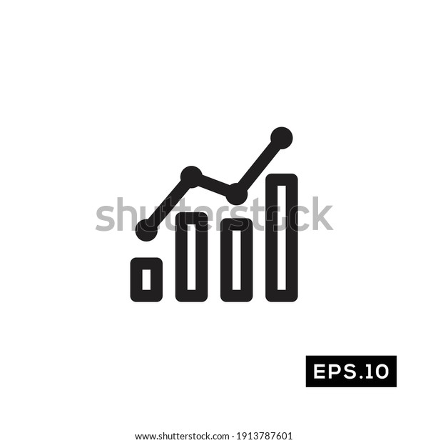 Business Graph Icon Chart Symbol Vector Stock Vector (Royalty Free ...