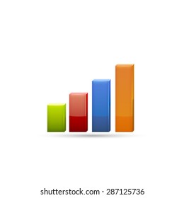 Business Graph Icon Vector Stock Vector (Royalty Free) 287125736 ...