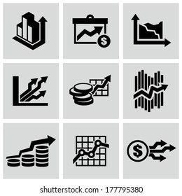Business Graph Icons Stock Vector (Royalty Free) 177795380 | Shutterstock