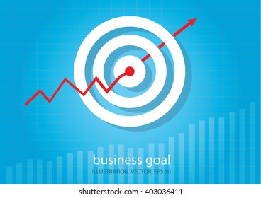 Vector Realistic Illustration Target Financial Goal: เวกเตอร์สต็อก ...