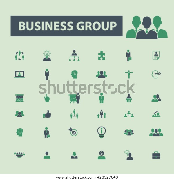Business Group Icons Stock Vector (Royalty Free) 428329048 | Shutterstock