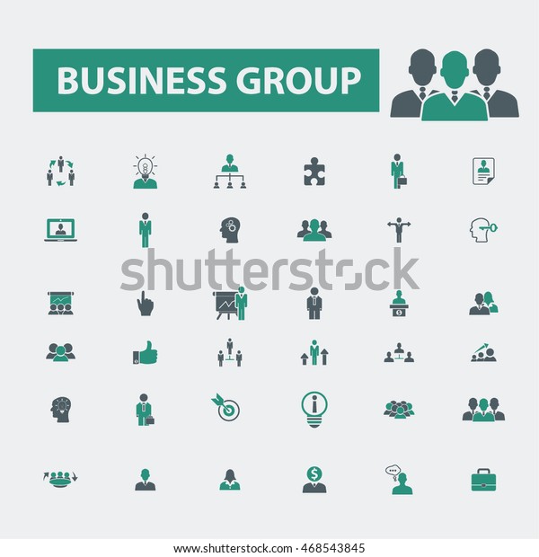 Business Group Icons Stock Vector (Royalty Free) 468543845 | Shutterstock