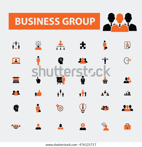 Business Group Icons Stock Vector (Royalty Free) 476125717