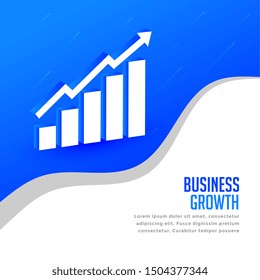 Business Growth Concept Presentation Background Design Stock Vector ...