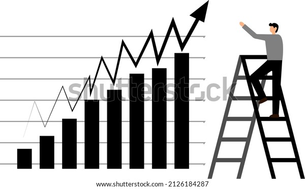 Business Growth Graph Vector Graphic Stock Vector (Royalty Free ...