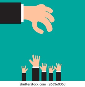 Competition Hand Stock Vector (Royalty Free) 151918439 | Shutterstock