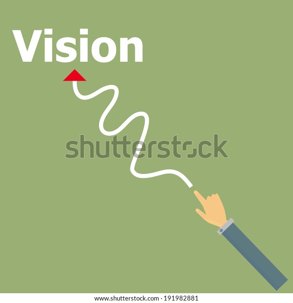 Business Hand Vision Concept Vector Stock Vector (Royalty Free) 191982881