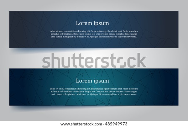 Business Header Banner Design Set Stock Vector (Royalty Free) 485949973