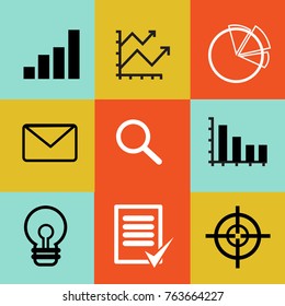 Business Icon Presentation Statistics Stock Vector (Royalty Free ...