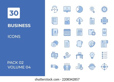 Business Icons Collection Set Vector Line Stock Vector (Royalty Free ...