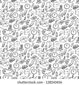 Business Icons Seamless Vector Stock Vector (Royalty Free) 128243456 ...