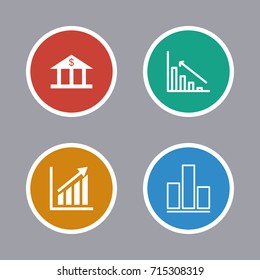 Down Chart Icons Set Vector Simple Stock Vector (Royalty Free ...