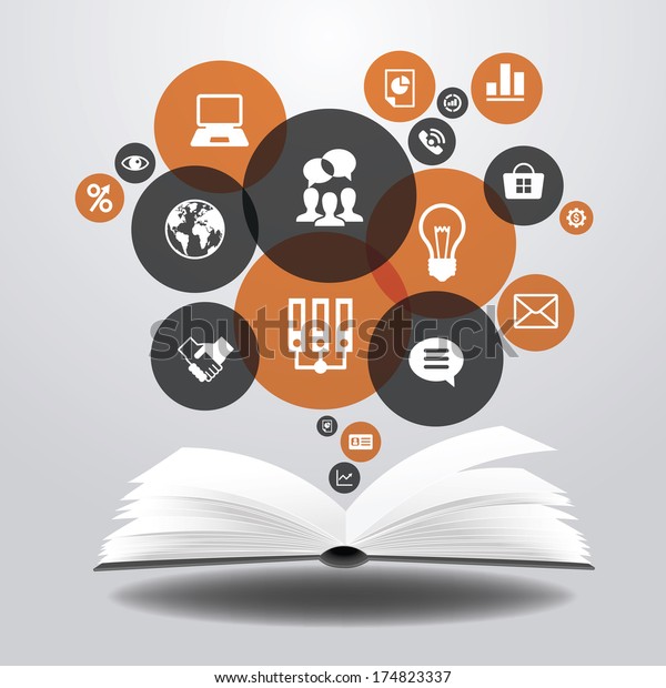Business Icons Will Take Off Open Stock Vector (Royalty Free) 174823337 ...