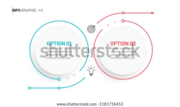 Business Infographic Design Elements Points Process Stock Vector ...