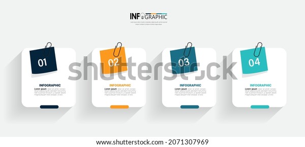 Business Infographic Note Paper Design Vector: Vector có sẵn (miễn phí ...