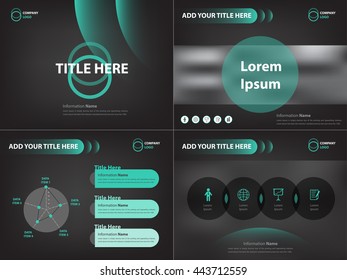 Business Infographic Presentation Slideshow Vector Eps10 Stock Vector ...