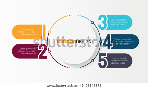 Business Infographic Process Chart Number Design Stock Vector (Royalty ...