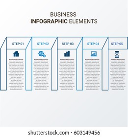 Business Infographic Vector Stock Vector (Royalty Free) 603149456 ...