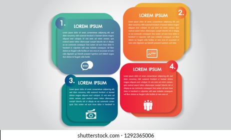 165 4 section box infographic Images, Stock Photos & Vectors | Shutterstock