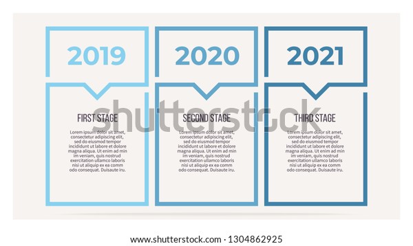 Business Infographics Informational Table 3 Steps Stock Vector (Royalty ...