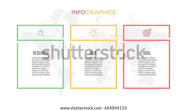 Business Infographics Presentation 3 Columns Options Stock Vector ...