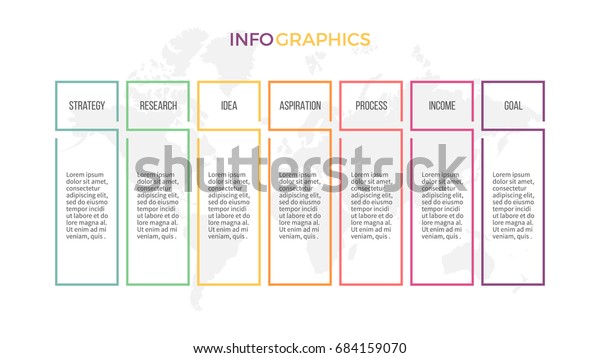 Business Infographics Presentation 7 Columns Options Stock Vector ...