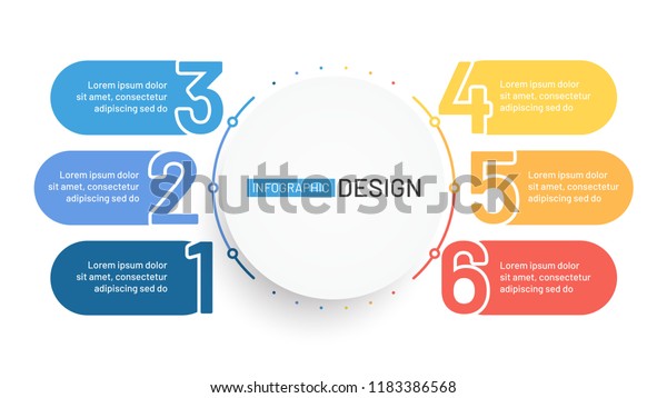 Business Infographics Process Chart Number Design Stock Vector (Royalty ...