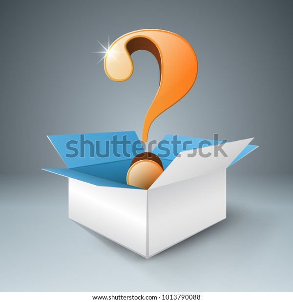 Business Infographics Question Mark Box Vector Stock Vector (Royalty ...