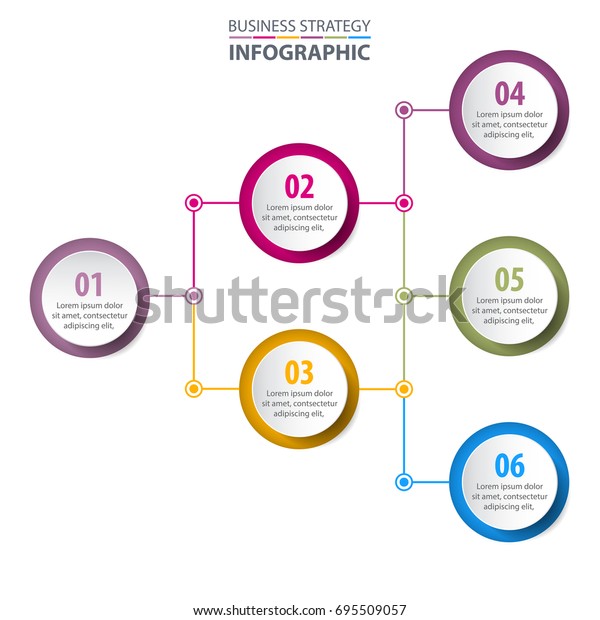 Business Infographics Strategy Chart Design Template Stock Vector ...