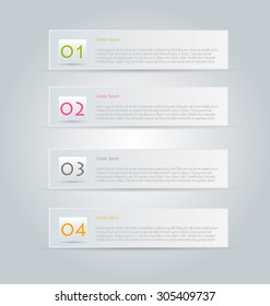 Business Infographics Tabs Template Presentation Education Stock Vector ...