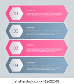 Business Infographics Tabs Template Presentation Education Stock Vector ...
