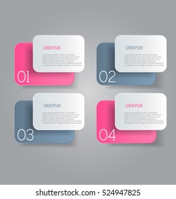 Business Infographics Tabs Template Presentation Education Stock Vector ...