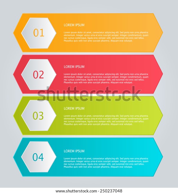 Business Infographics Tabs Template Presentation Education Stock Vector ...