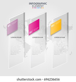 Business Infographics Transparancy Design Elements Template Stock ...