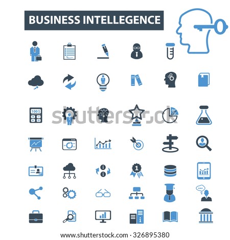 Business Intelligence Icons Stock Vector (Royalty Free) 326895380 ...