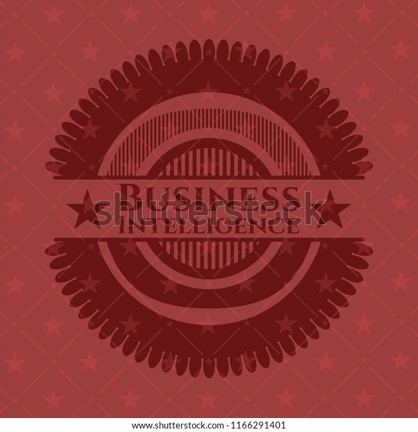 Business Intelligence Red Emblem Stock Vector (Royalty Free) 1166291401 ...