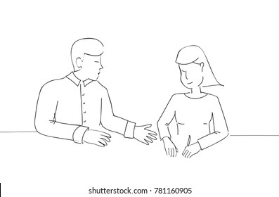1,342 Job interview sketch Images, Stock Photos & Vectors | Shutterstock