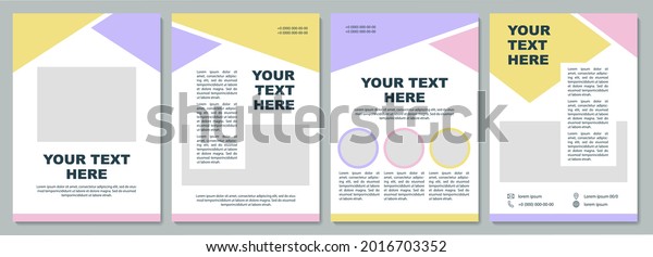 Business Introduction Brochure Template Flyer Booklet Stock Vector ...