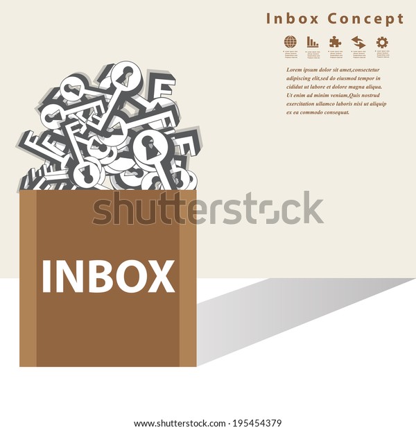 Business Key Inbox Conceptvector Design Stock Vector (Royalty Free ...