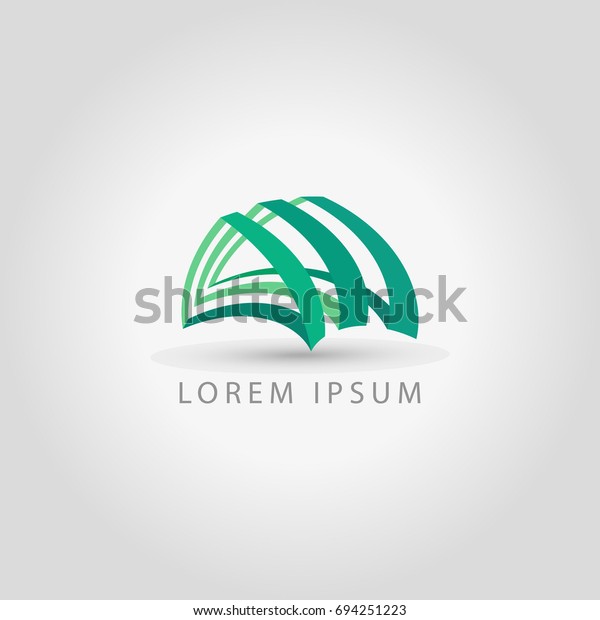 Business Logo Arcs Vector Sign Stock Vector (Royalty Free) 694251223 ...